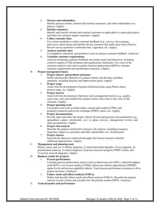 Six sigma green belt | PDF | Educational Assessment | Education