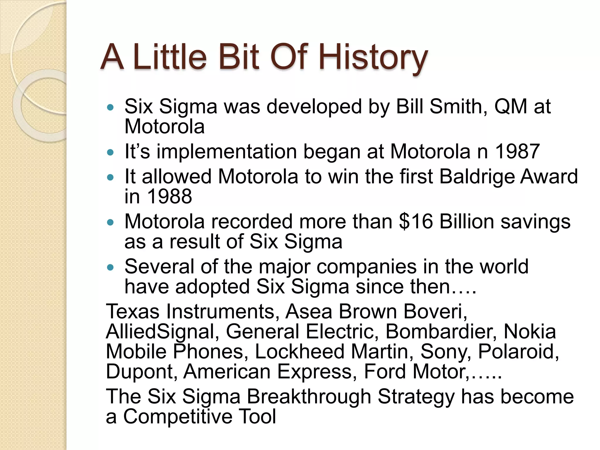 SIX SIGMA Green Belt Training | PPTX