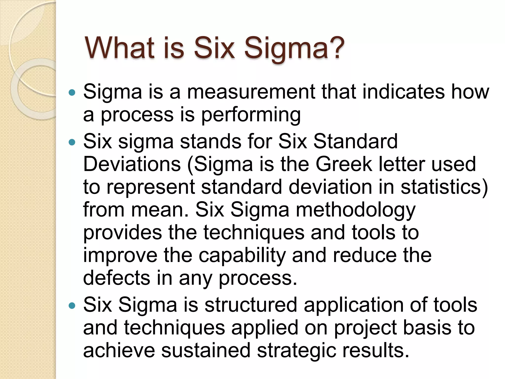 SIX SIGMA Green Belt Training | PPTX