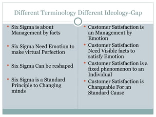 Six sigma in customer satisfaction | PPT