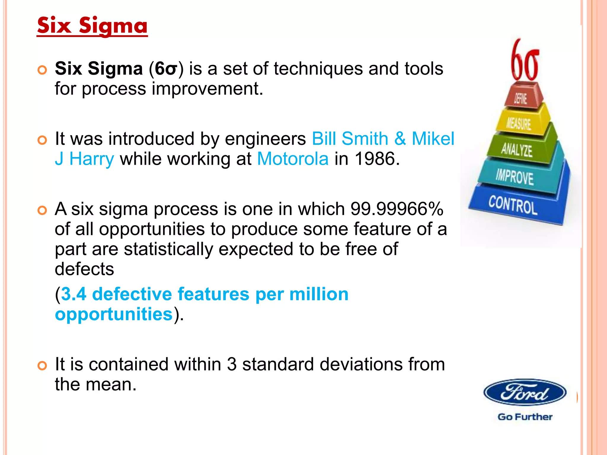 Six sigma, Six sigma initiatives streamline operations | PPTX