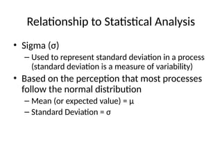 sixsigma in manufacturing industry in production | PPT
