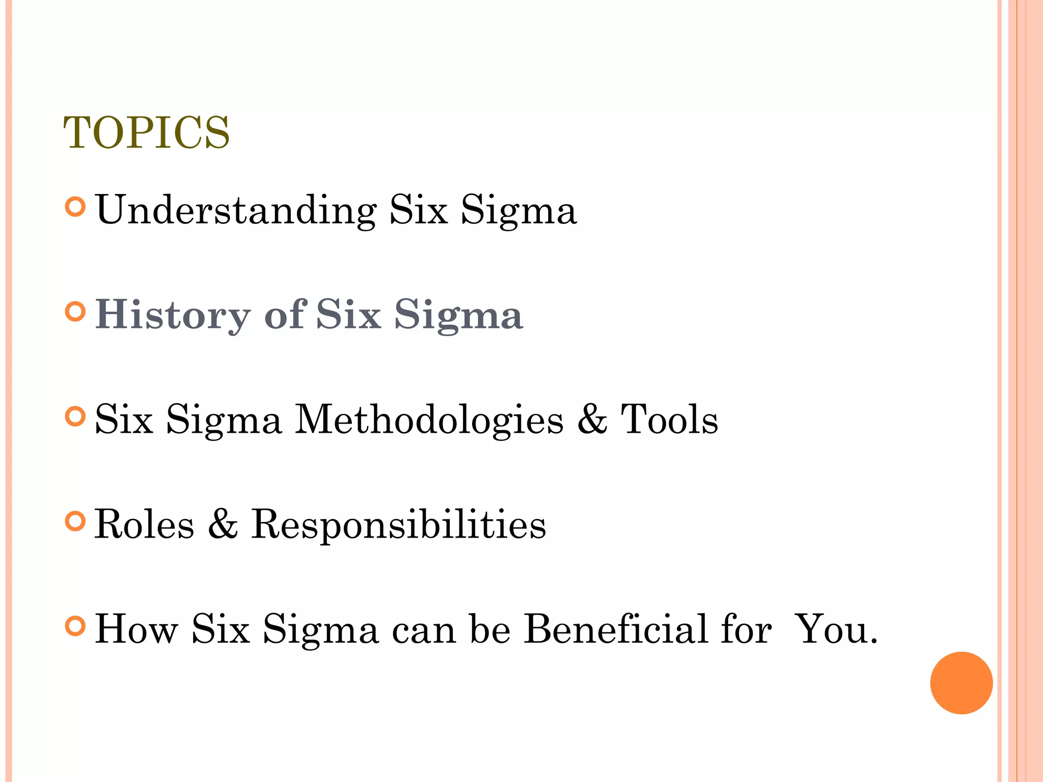 Six Sigma Introduction | PPT