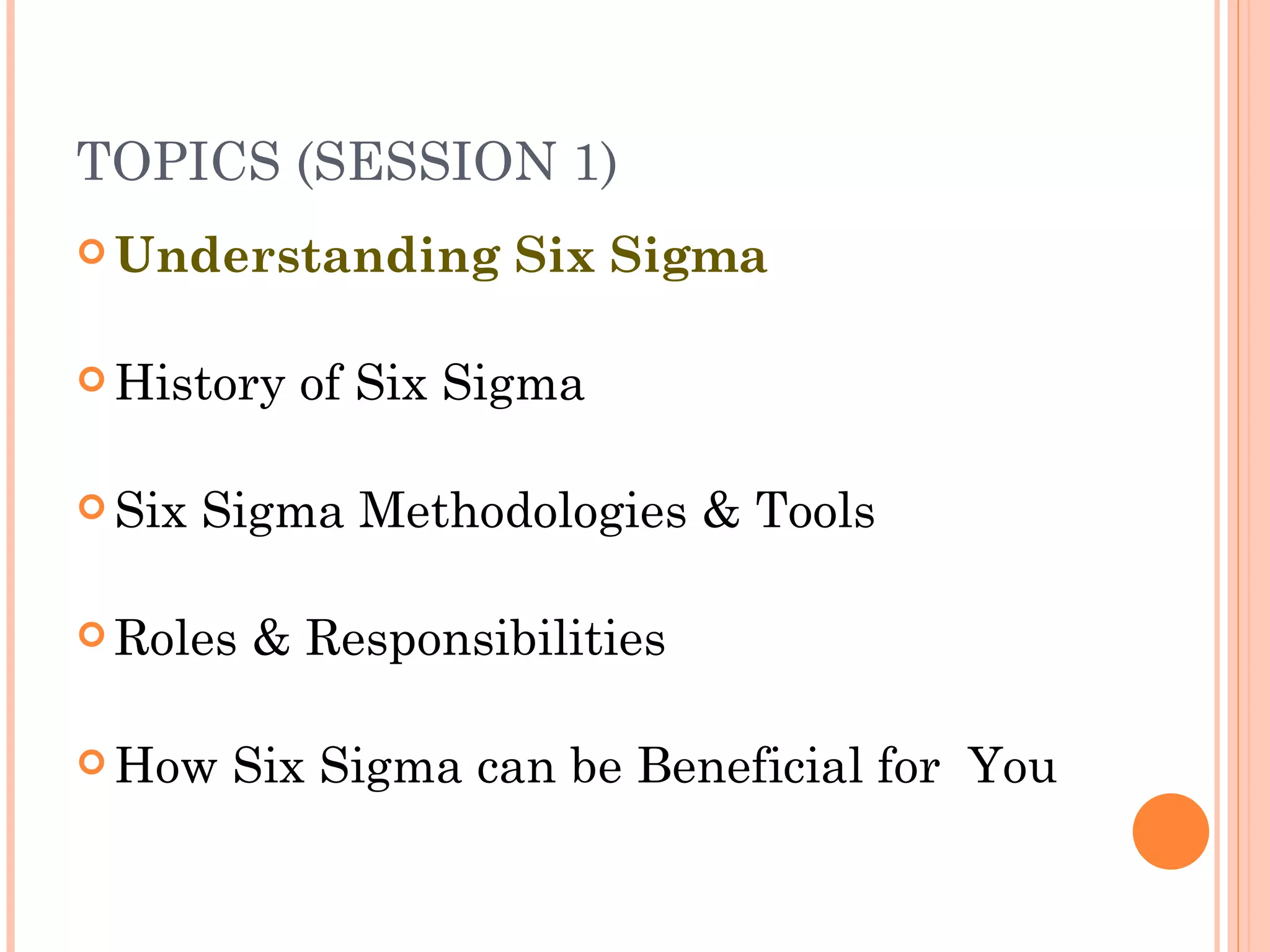 Six Sigma Introduction | PPT