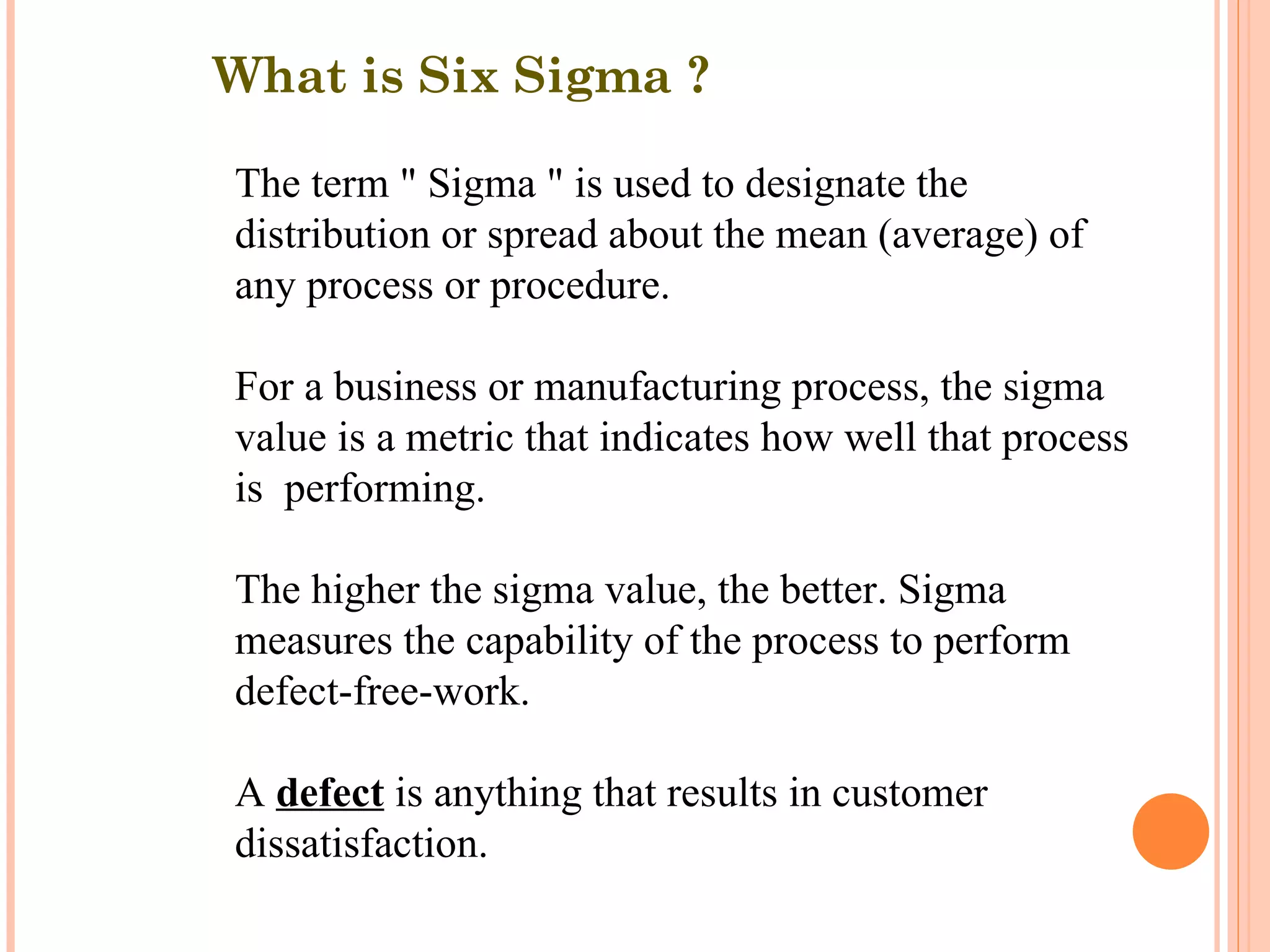 Six Sigma Introduction | PPT