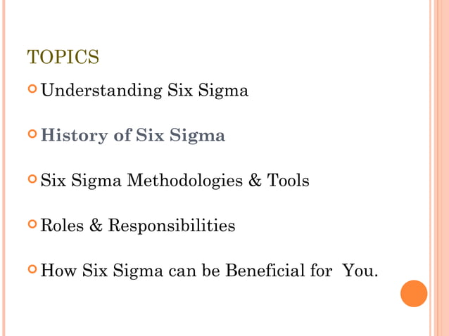 Six Sigma Introduction | PPT | Databases | Computer Software and ...