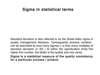 Six sigma & levels of sigma processes | PPT
