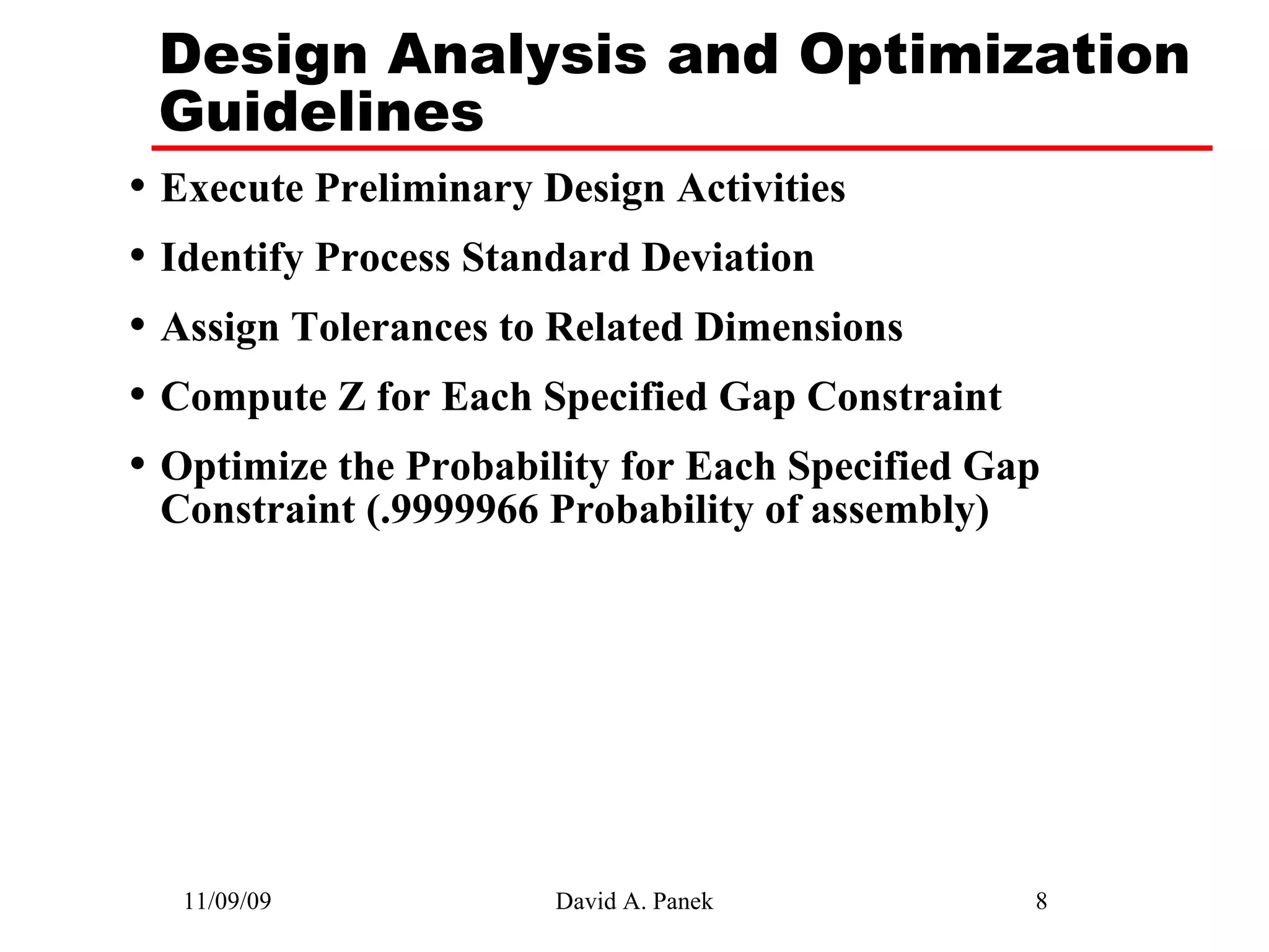 Six Sigma Mechanical Tolerance Analysis 1 | PPT