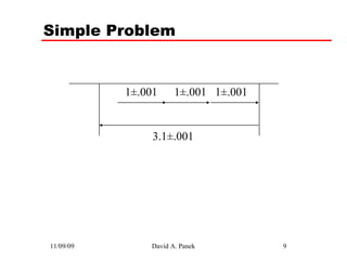 Six Sigma Mechanical Tolerance Analysis 1 | PPT