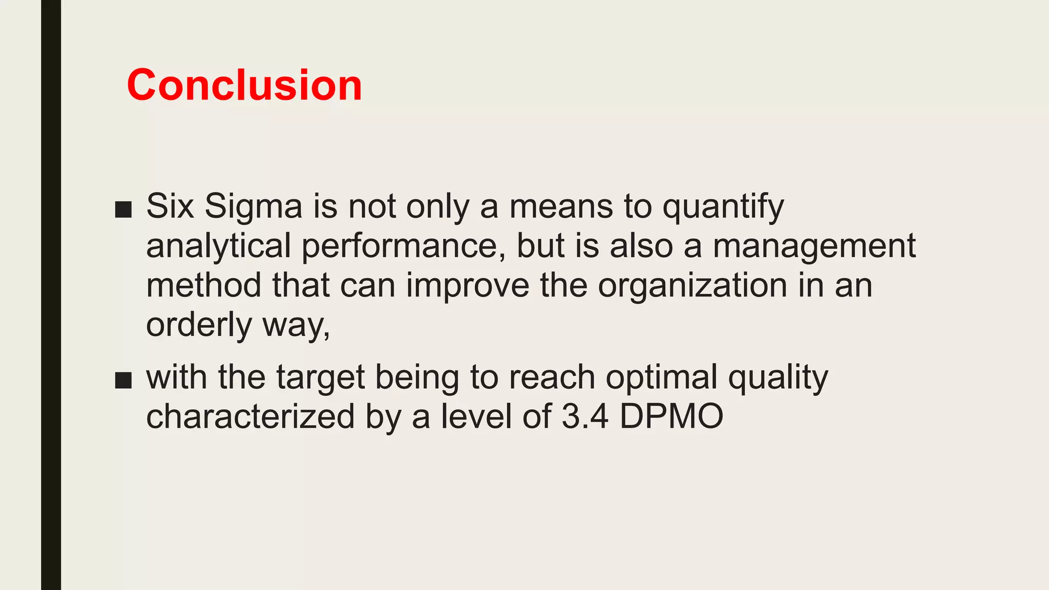 Six sigma metrics | PPTX
