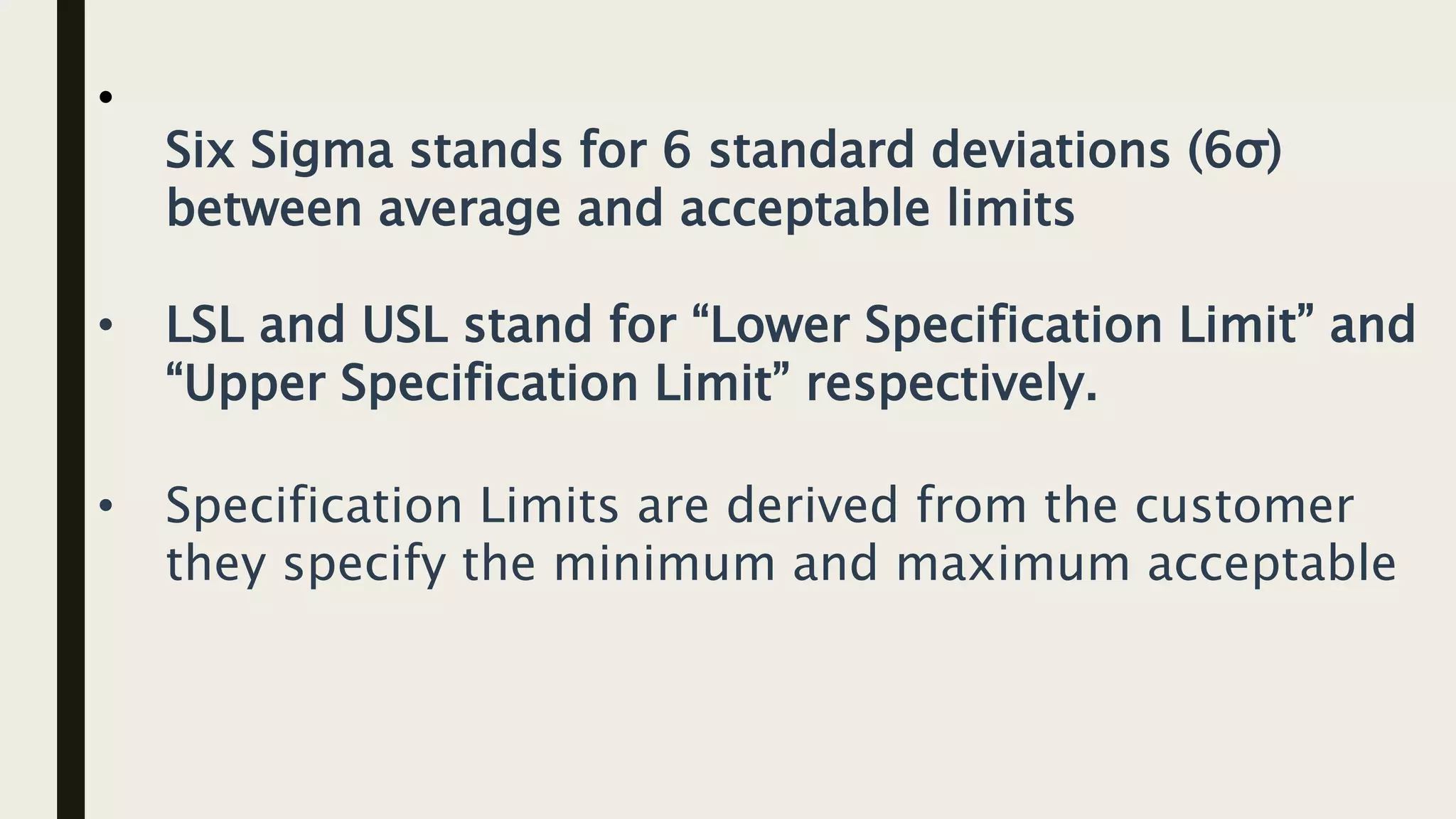 Six sigma metrics | PPTX