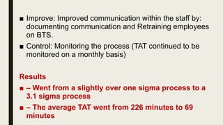 Six sigma metrics | PPTX