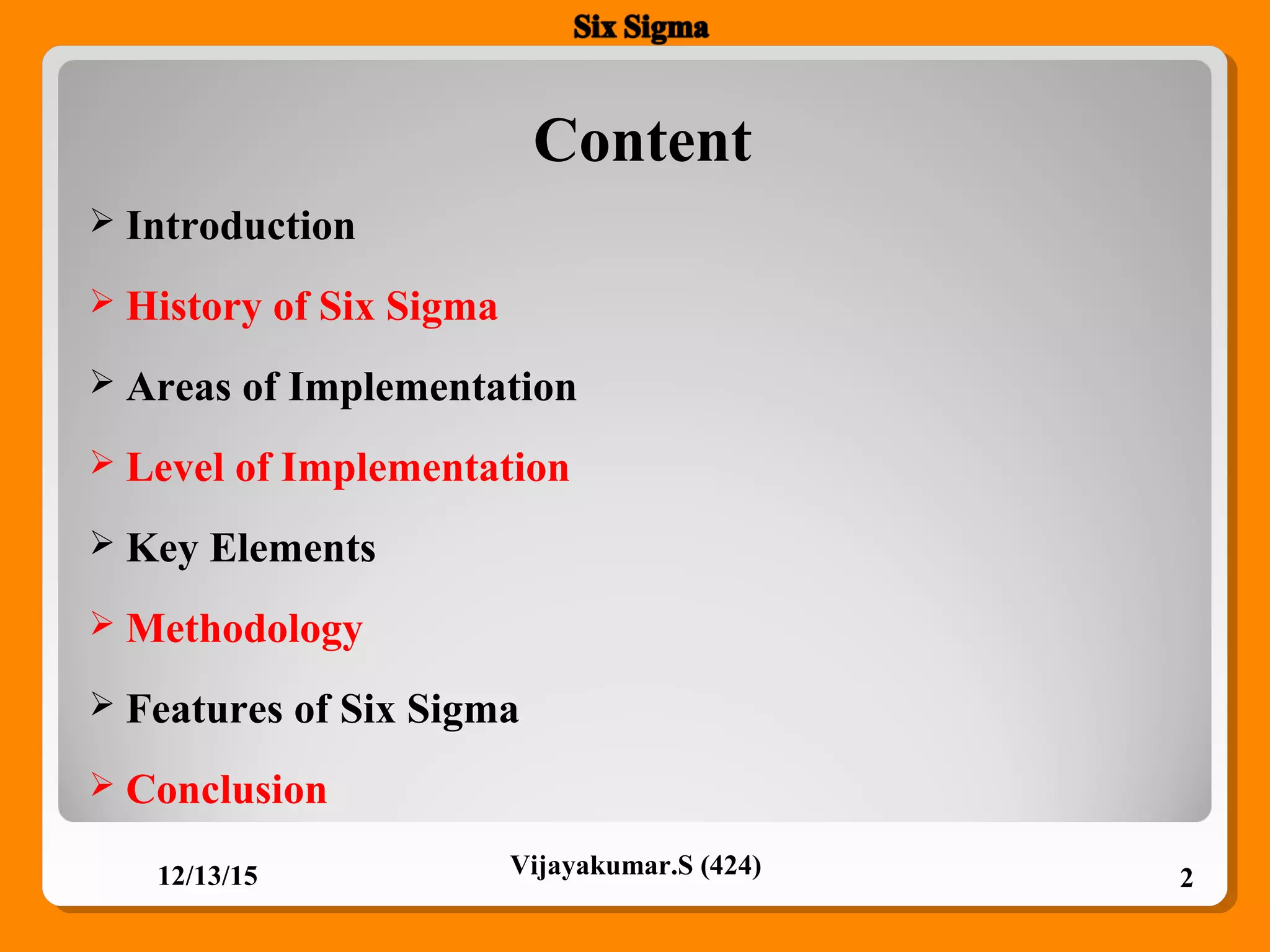 Six sigma overview | PPT