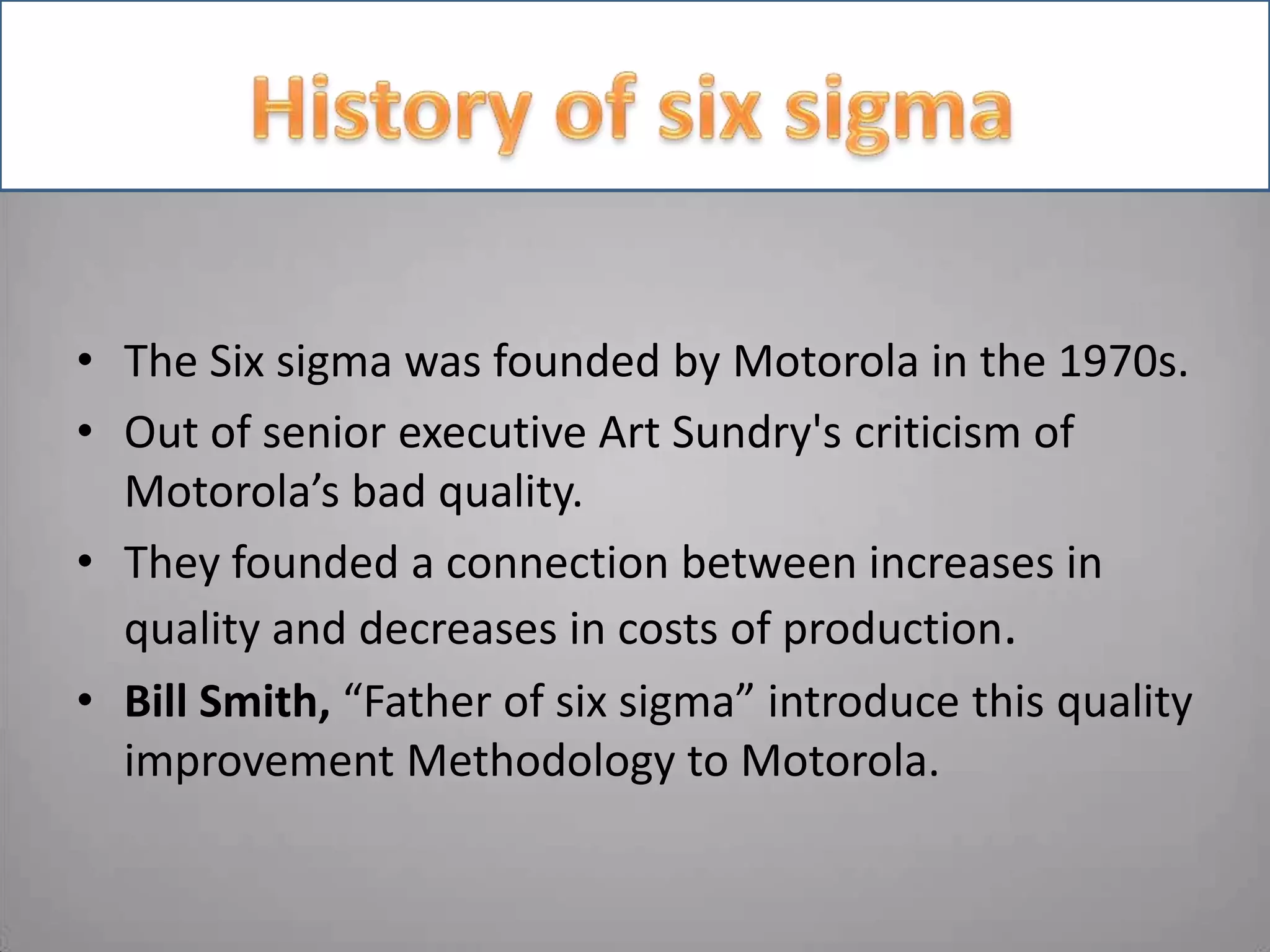 Six sigma ppt | PPTX