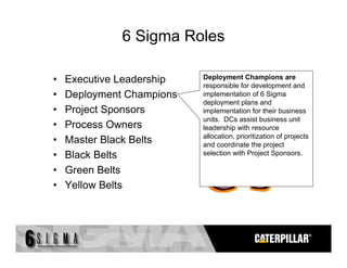 Six Sigma Presentation | PDF