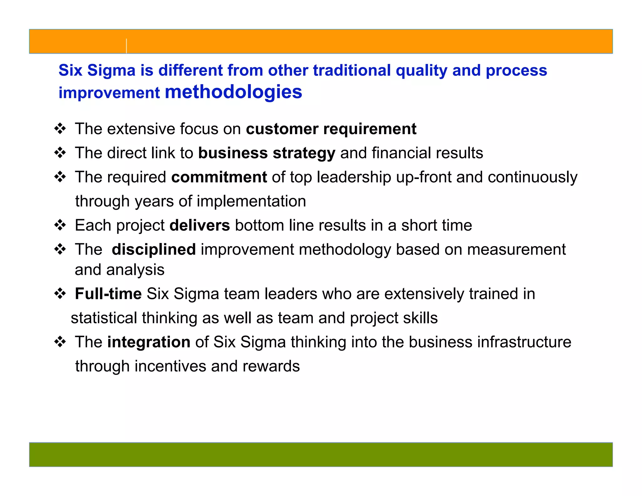 Six Sigma Presentation | PDF