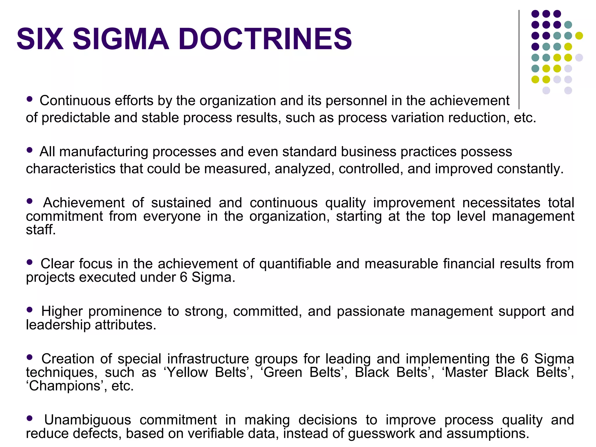 Six sigma - learn 6 sigma steps | PPT