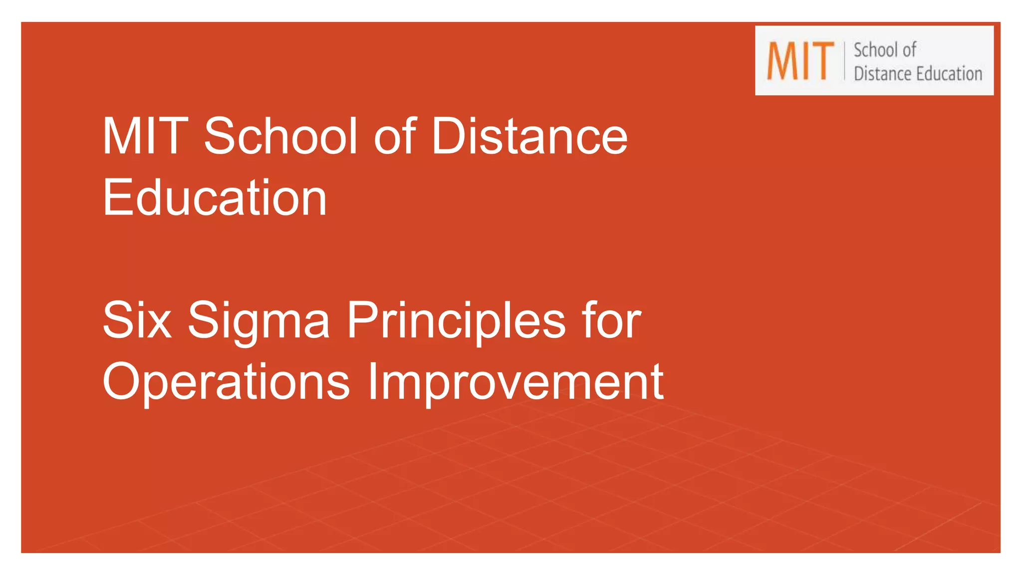 Six Sigma Principles for Operations Improvement.pptx