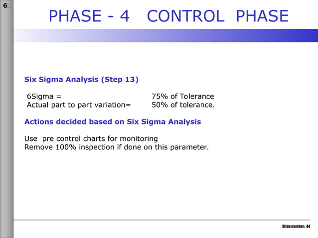 Six sigma Problem solving bull gear carraro.ppt