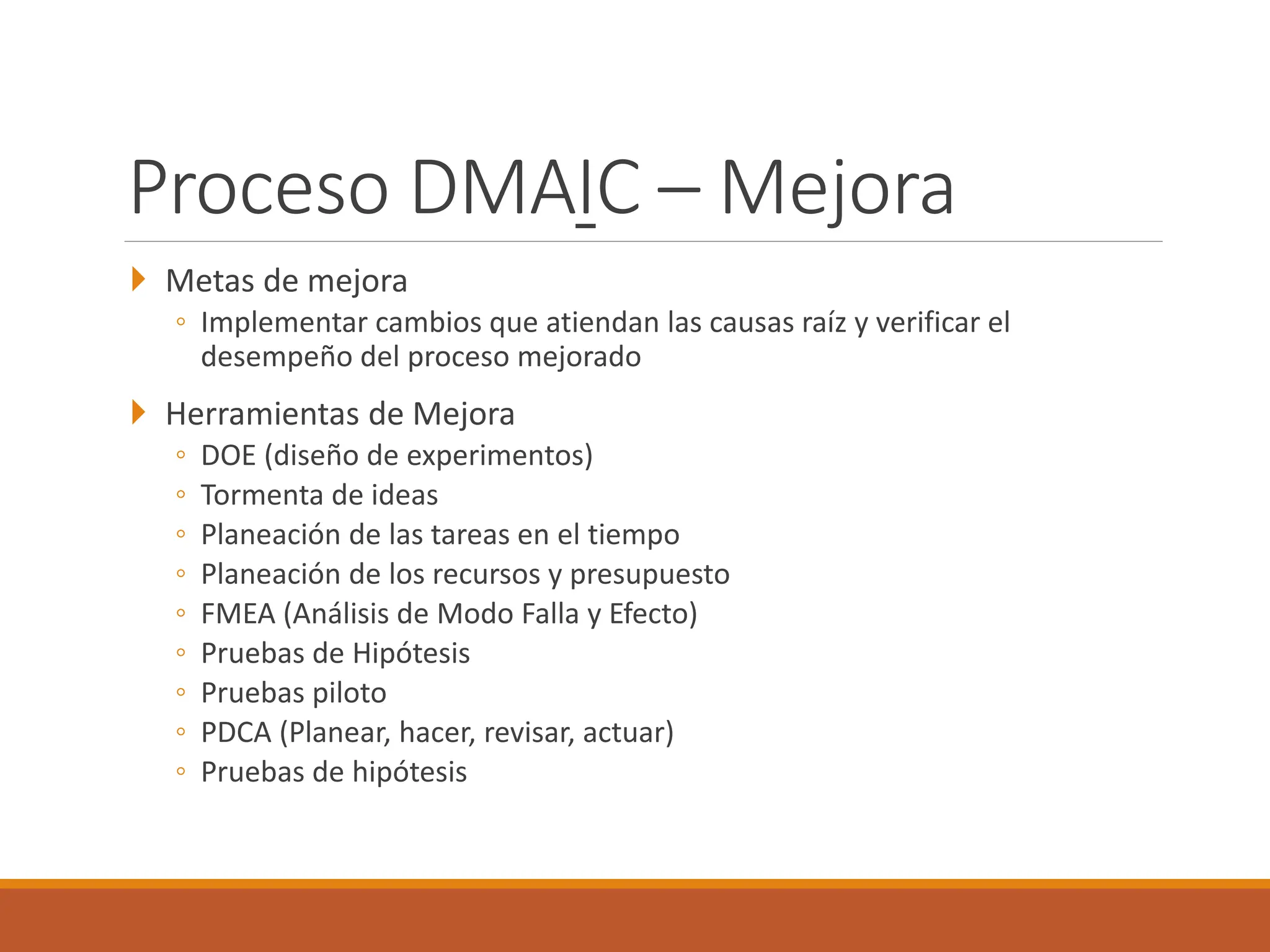 Six Sigma Process and the dmaic metodo process | PPT
