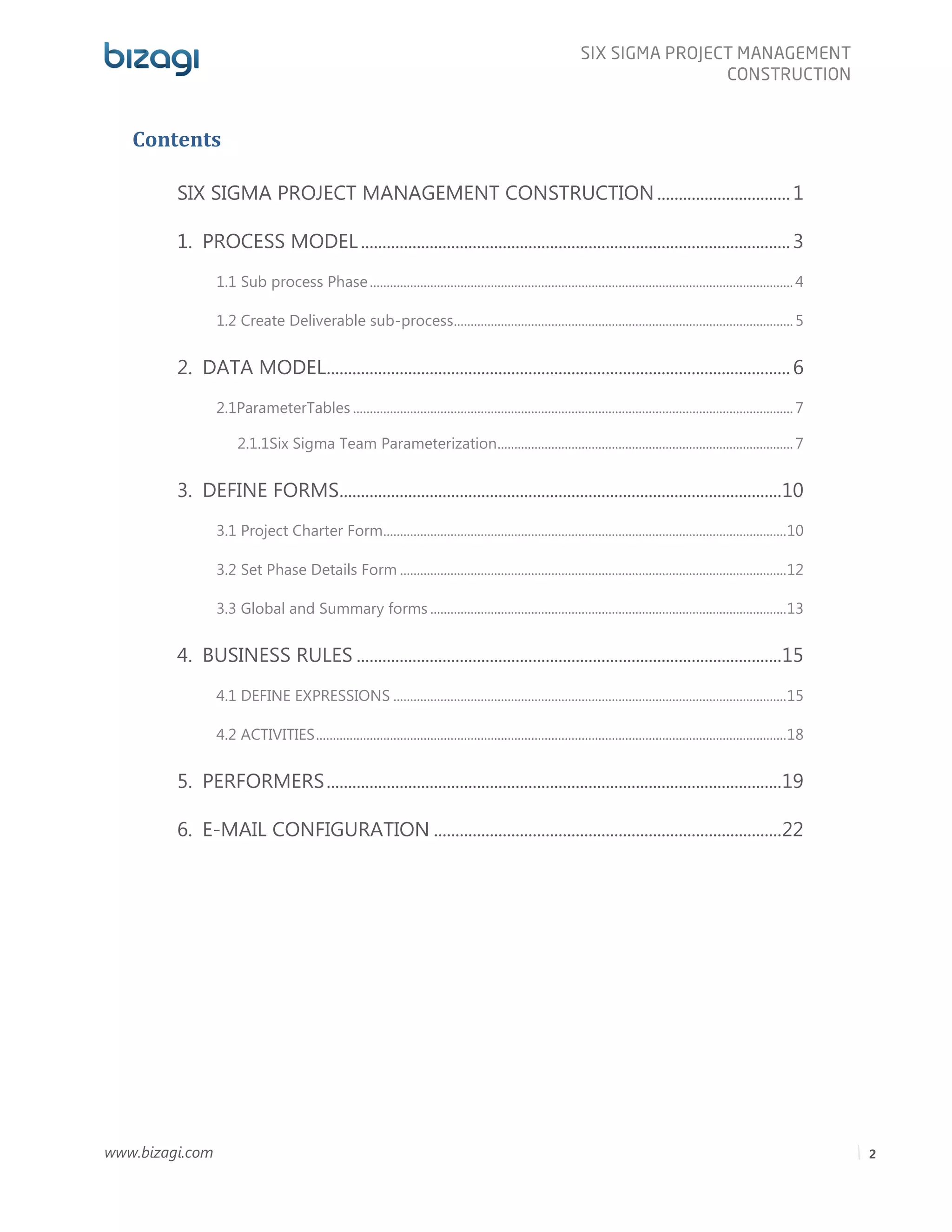Six sigma project management construction | PDF