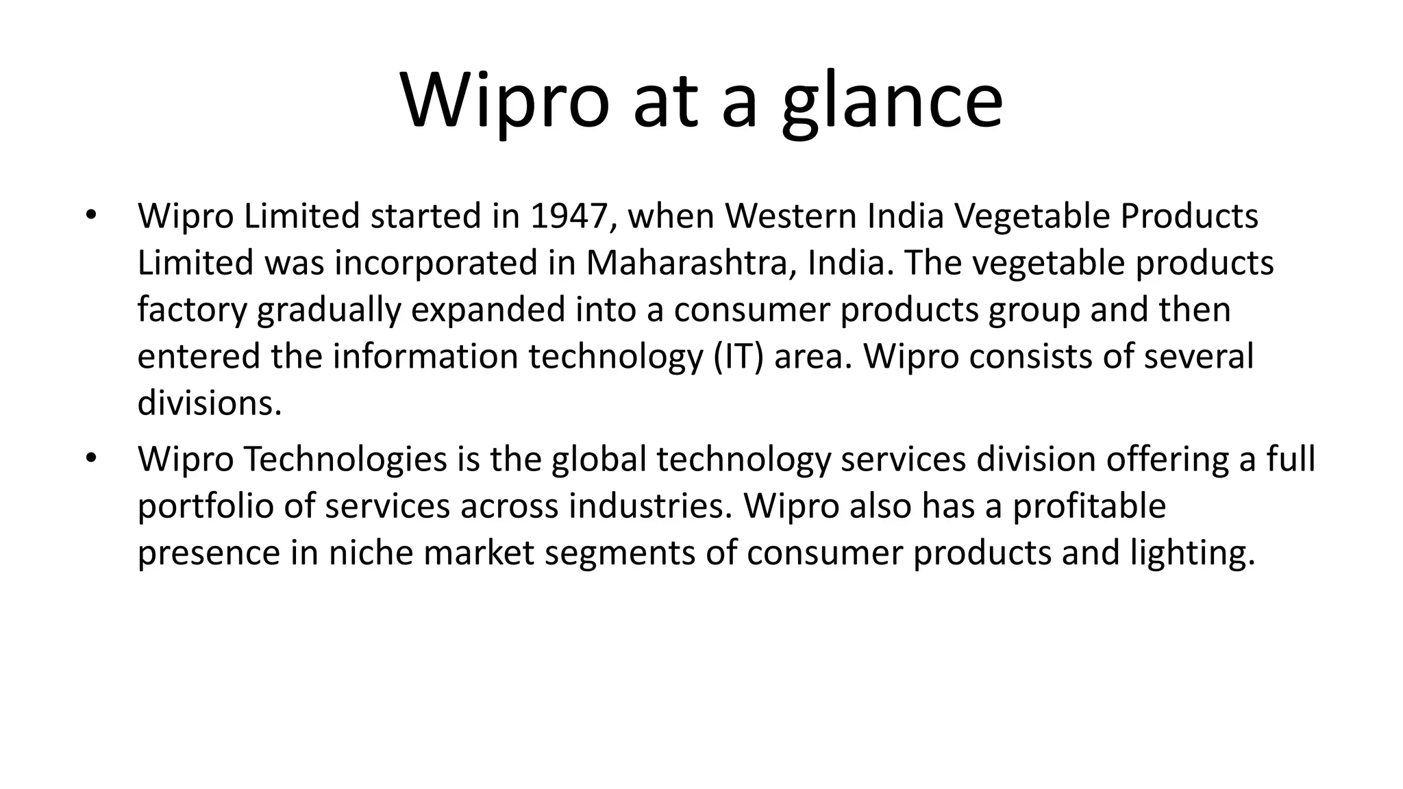 Six sigma in Wipro | PPTX