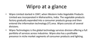 Six sigma in Wipro | PPTX
