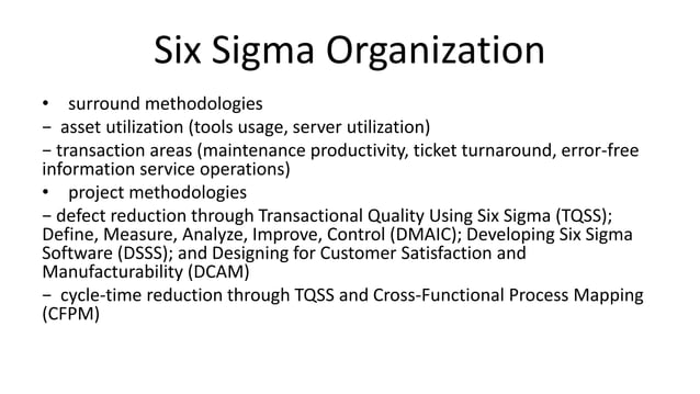 Six sigma in Wipro