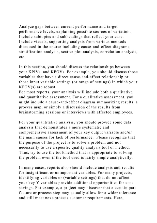 Six Sigma ReportHammettSix Sigma DMAIC Project Report Templa.docx ...