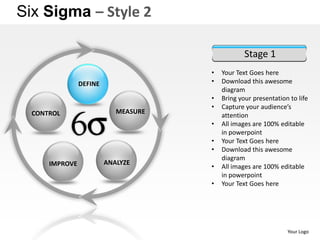 Six sigma style 2 powerpoint presentation templates | PPT