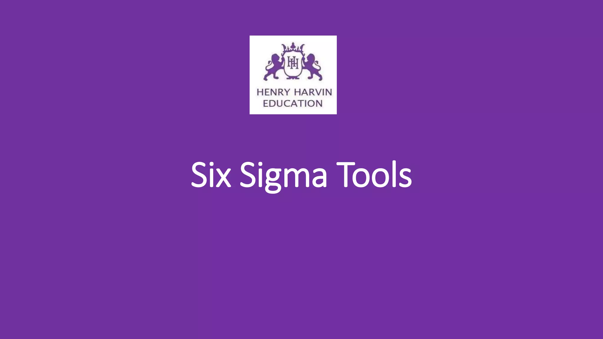 Six sigma tools | PPTX
