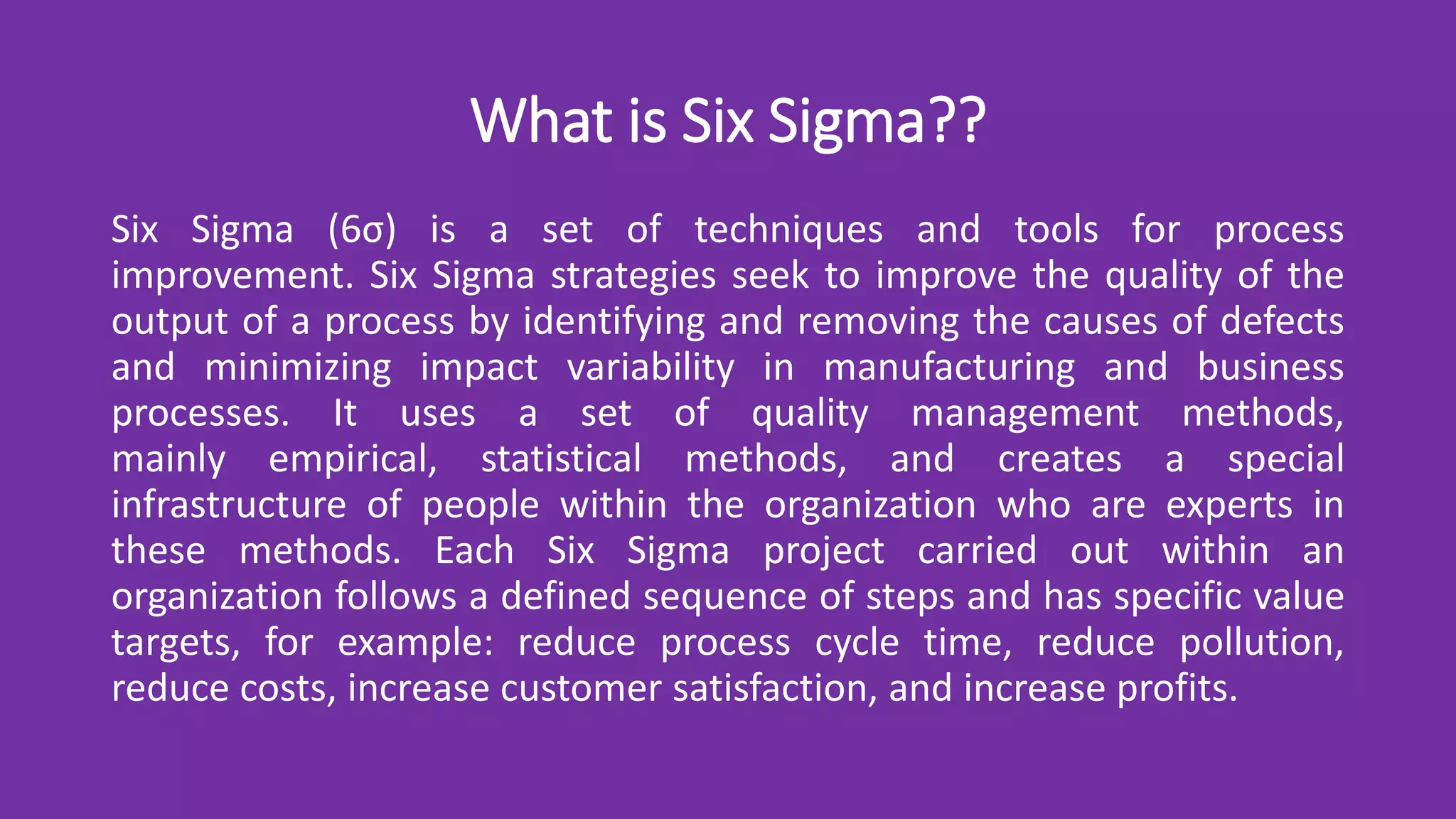 Six sigma tools | PPTX
