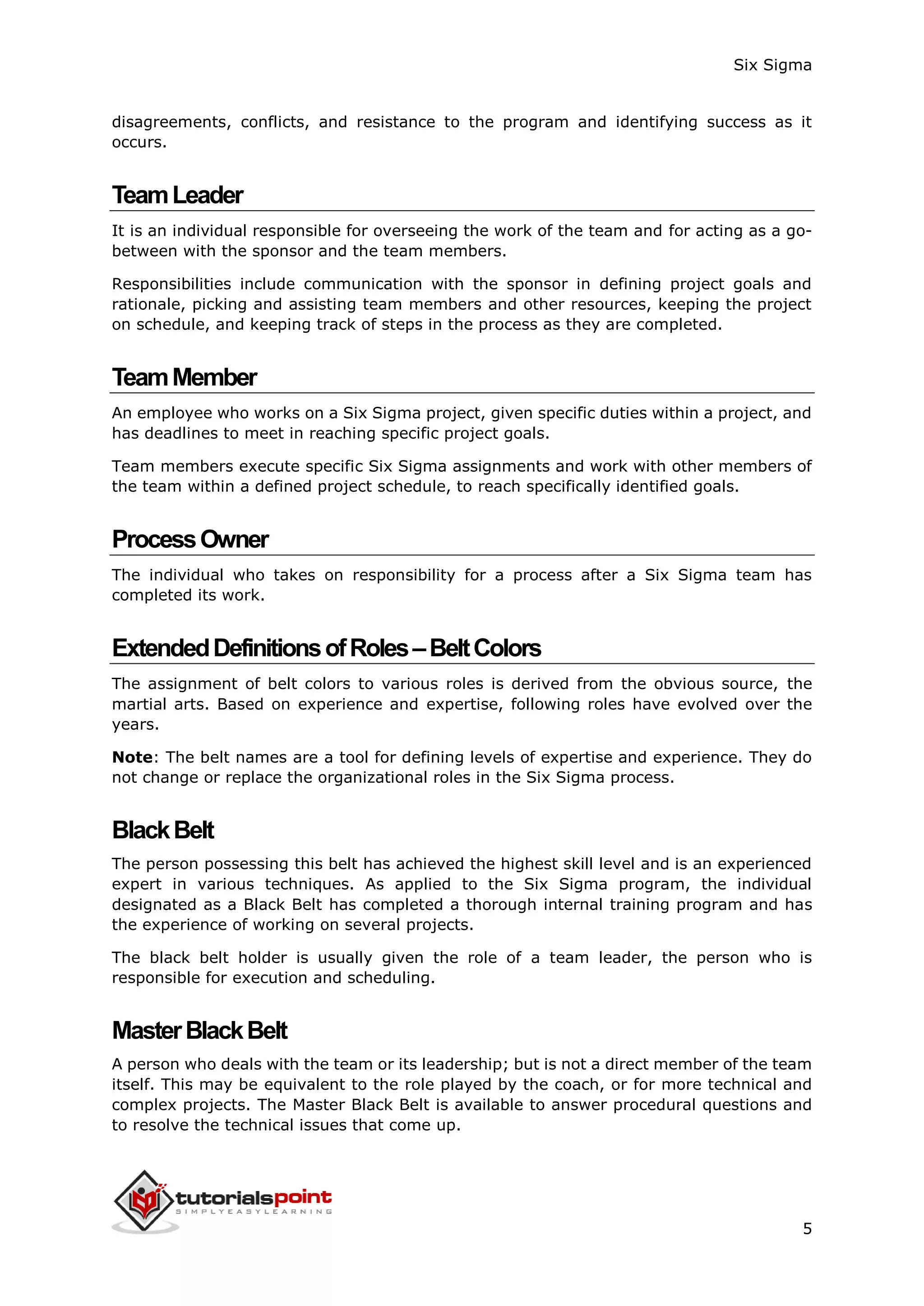 Six sigma tutorial | PDF