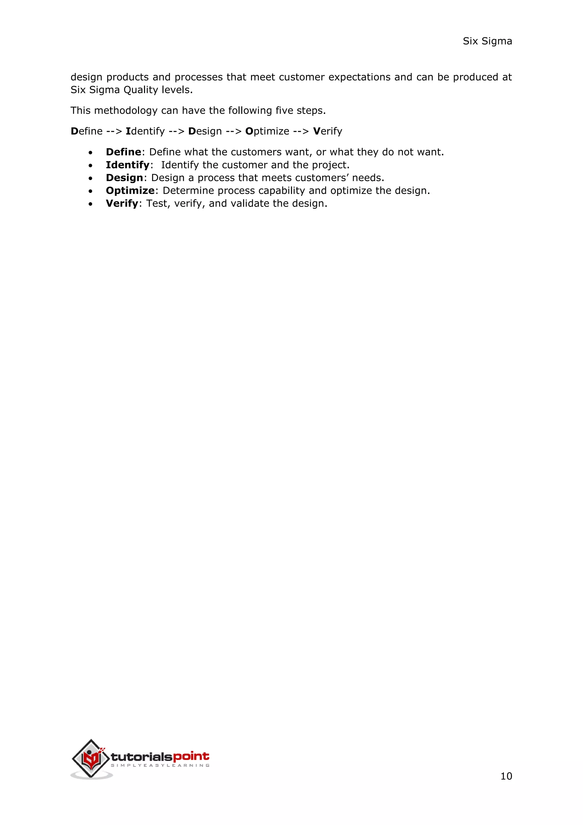 Six sigma tutorial | PDF