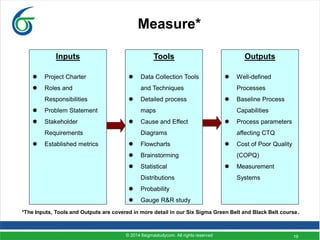 Six sigma yellow belt – part i | PDF