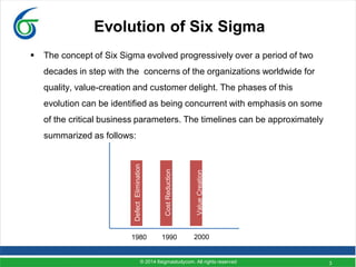 Six sigma yellow belt – part i | PDF