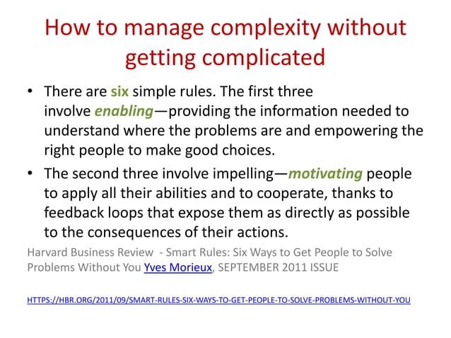 Six simple rules canvas | PPT