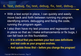 Six simple steps to unit testing happiness | PPT