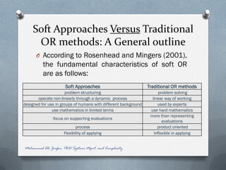 Evaluating Soft Approaches Used in Strategy Development and Planning by ...