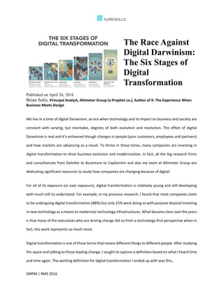 Six Stages of Digital Transformation | PDF | Business | Business and Finance