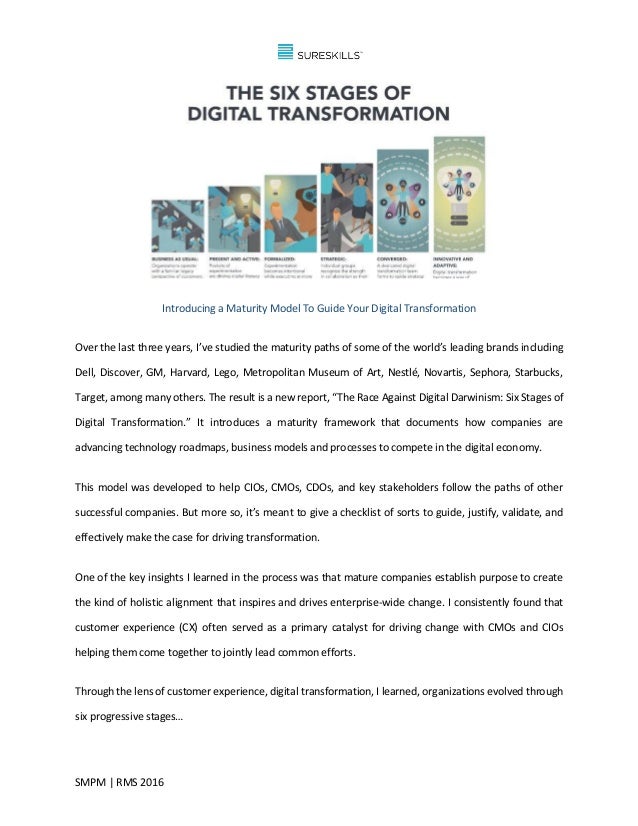 Six Stages of Digital Transformation