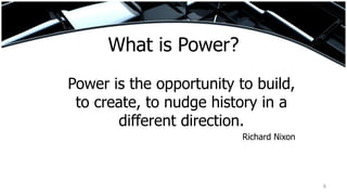 Six stages of power and leadership | PPT