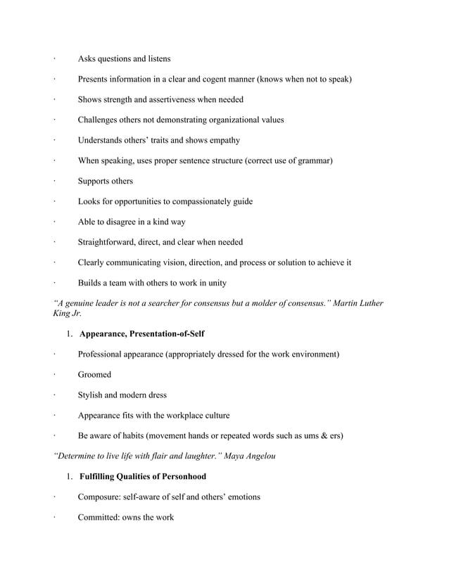 Six Step Process to Creating Executive Presence | PDF