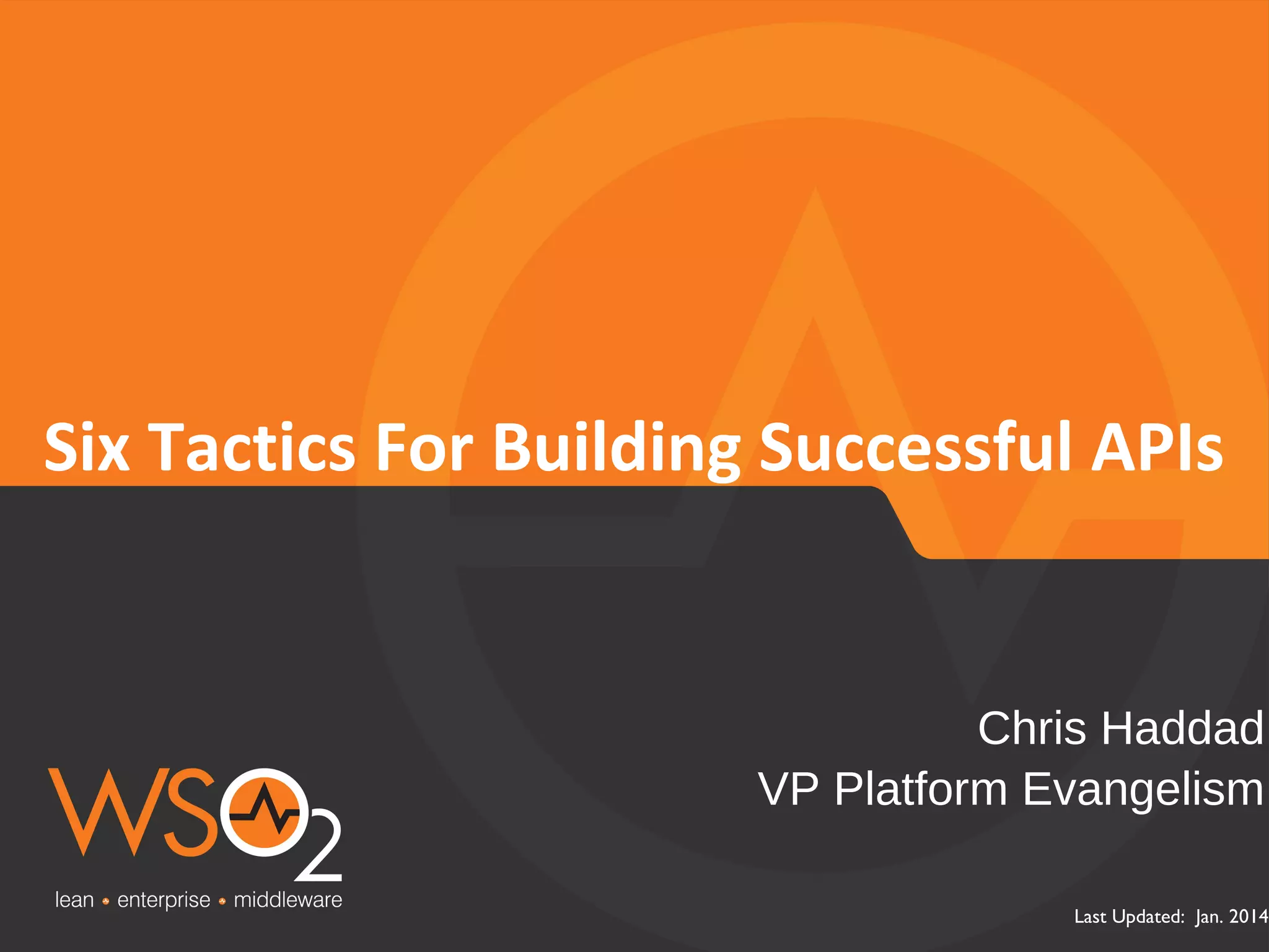 Six Steps To Build A Successful API | PPT