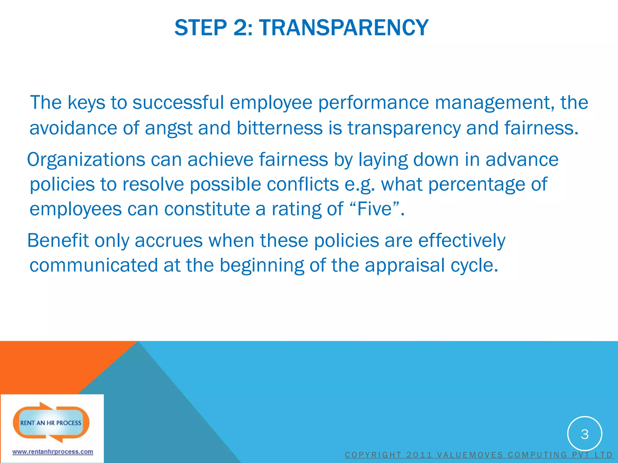 Six steps for performance appraisal success | PDF