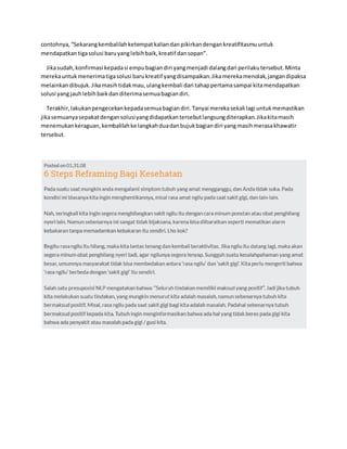 Six steps reframing | DOCX