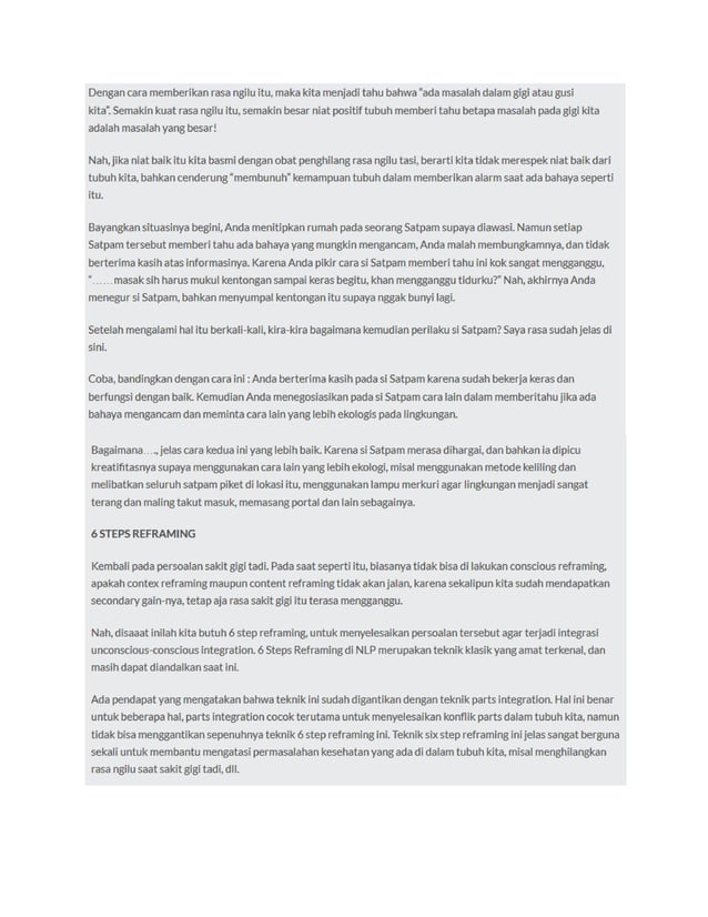 Six steps reframing | DOCX