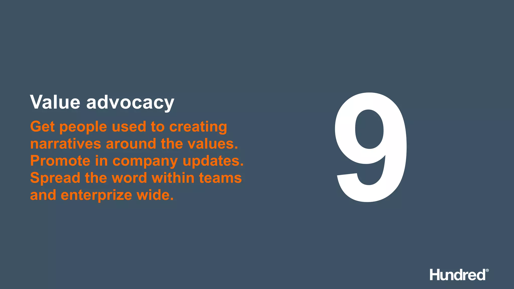 10 steps to embedding internal values | PPTX