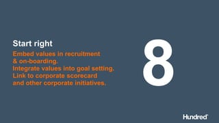 10 steps to embedding internal values | PPTX