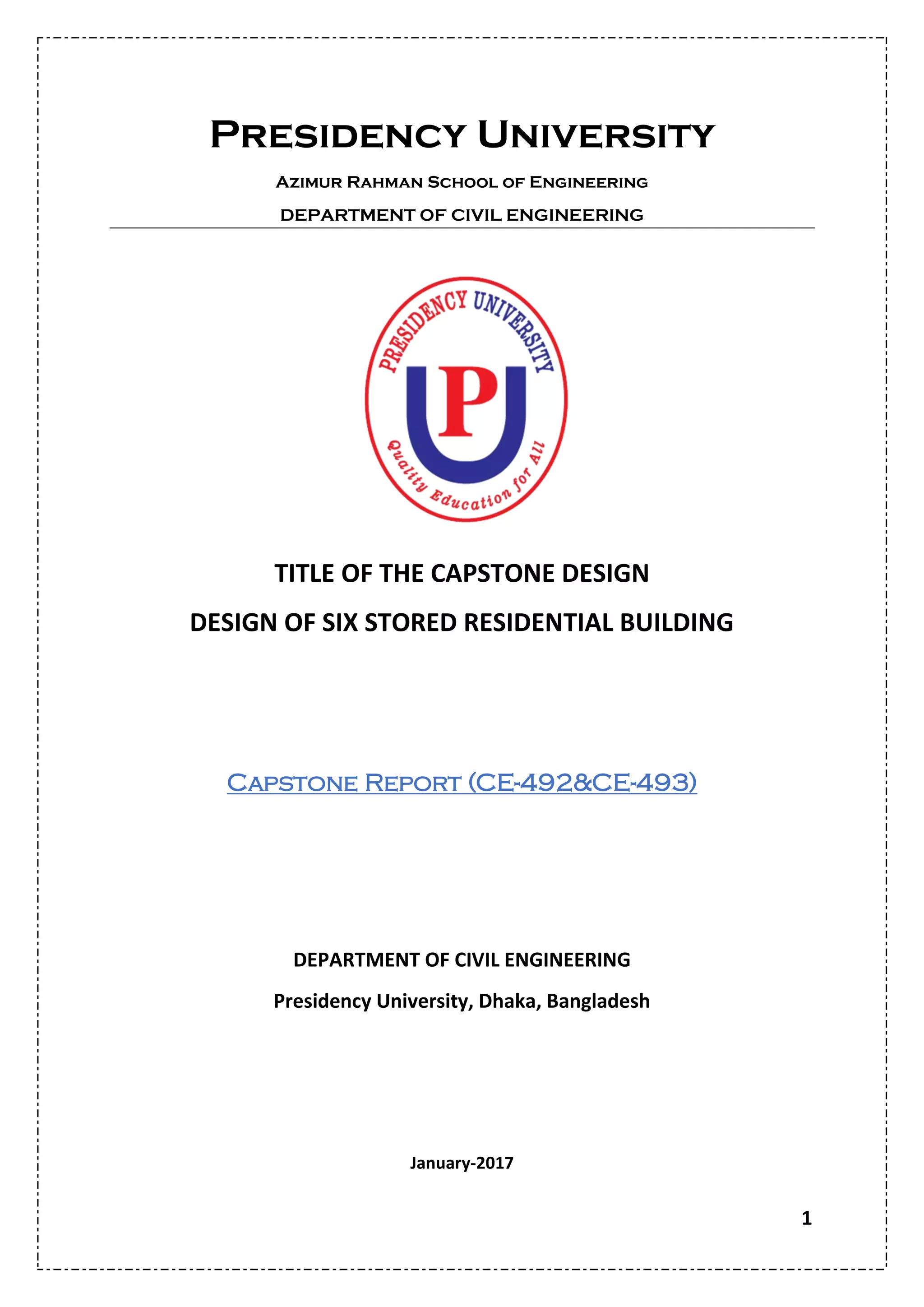 Six storey residential building design | PDF